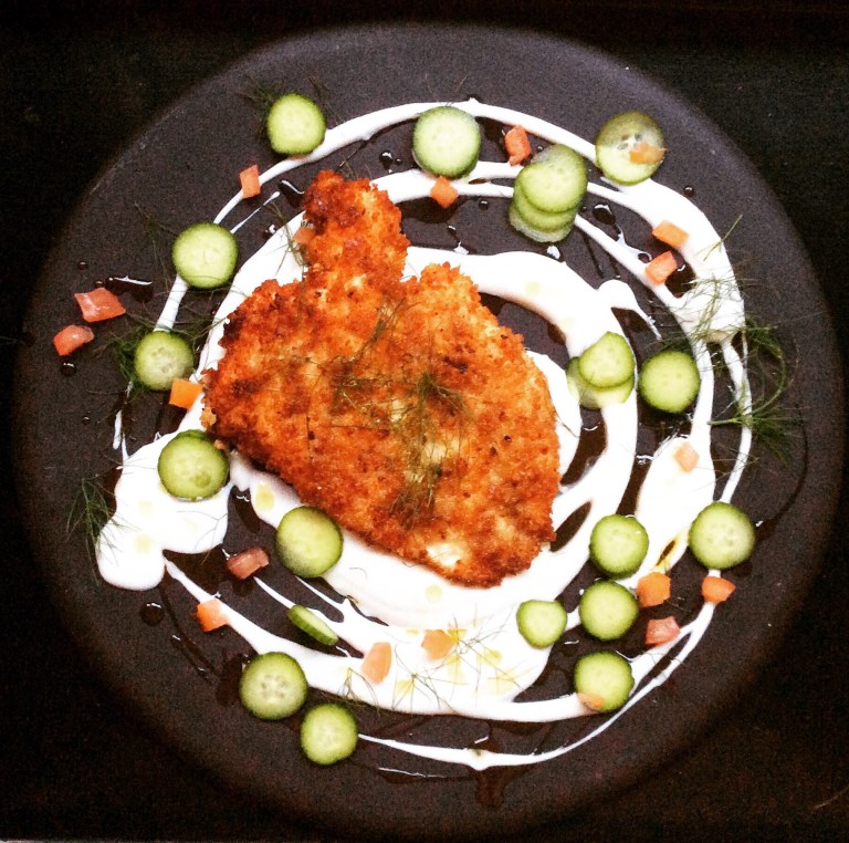 Rogbrood hoenderschnitzel met mosterdroom en selfs springmielie ...